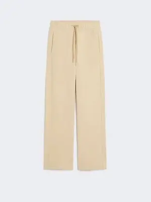 Max Mara Wide Leg Fleece Trousers