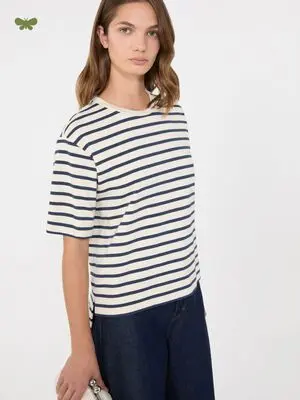 Max Mara Cotton Jersey T-shirt - Ecru