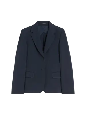 Max Mara Cotton Jersey Blazer - Navy