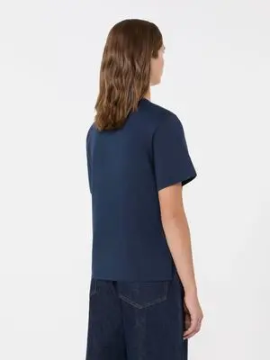 Max Mara Cotton Jersey T-shirt - Navy