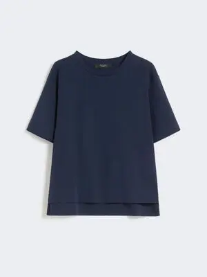 Max Mara Cotton Jersey Boxy T-shirt - Navy