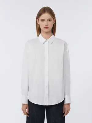 Max Mara Cotton Oxford Shirt - White