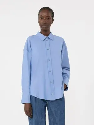 Max Mara Cotton Oxford Shirt - Light Blue