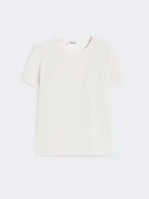 Max Mara Satin T-shirt - Natural
