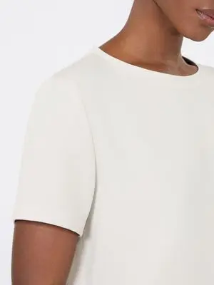 Max Mara Satin T-shirt - Natural