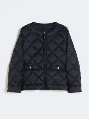 Max Mara Short Quilted Water-repellent Down Jacket - Black