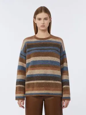 Max Mara Alpaca And Wool Crewneck Sweater