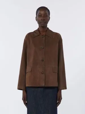 Max Mara Suede Single-breasted Jacket