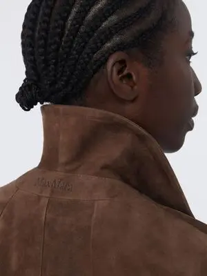 Max Mara Suede Single-breasted Jacket