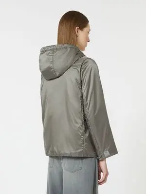 Max Mara Padded Water-repellent Canvas Hooded Jacket - Medium Grey