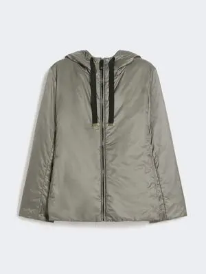 Max Mara Padded Water-repellent Canvas Hooded Jacket - Medium Grey