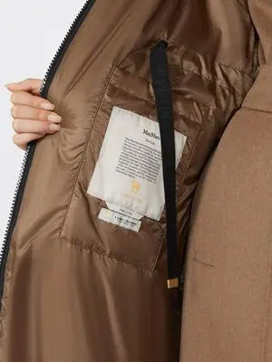 Max Mara Long Water-repellent Canvas Padded Parka