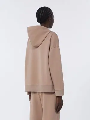Max Mara Technical Cotton Jersey Sweatshirt - Pink