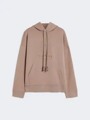 Max Mara Technical Cotton Jersey Sweatshirt - Pink
