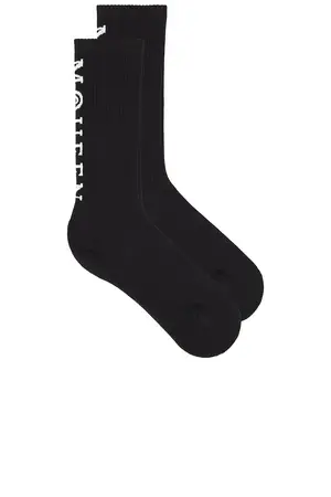 Alexander McQueen Logo Socks - Black & White