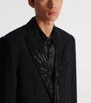 Balmain Wool Embellished Blazer