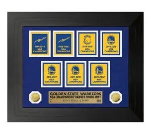 HIGHLAND MINT Golden State Warriors Nba Champs Gold Coin Frame - One-color