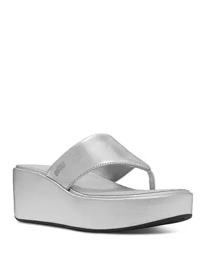 Fitflop Silver Tone Sandals For Women