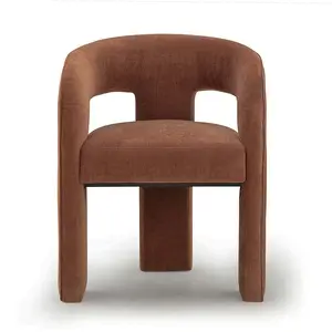 TOV FURNITURE Malone Performance Chenille Dining Chair - Rust