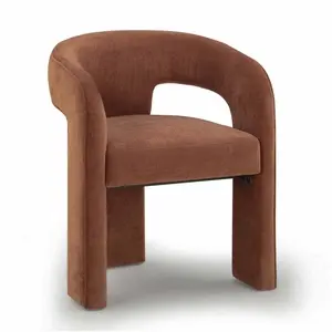 TOV FURNITURE Malone Performance Chenille Dining Chair - Rust