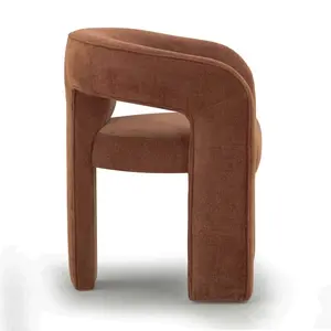 TOV FURNITURE Malone Performance Chenille Dining Chair - Rust