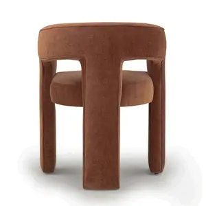 TOV FURNITURE Malone Performance Chenille Dining Chair - Rust