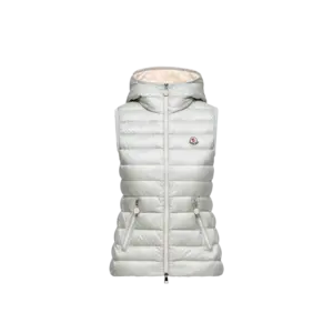 Moncler Glygosse Hooded Down Vest Grey