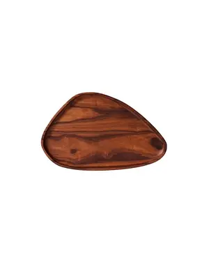 ITZA WOOD Leaf Tray - Brown