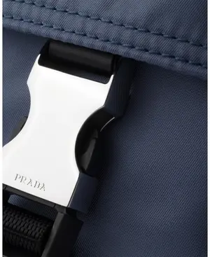 Prada Re-nylon And Leather Backpack - Blue