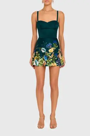 Amanda Uprichard Maybeth Floral Print Romper