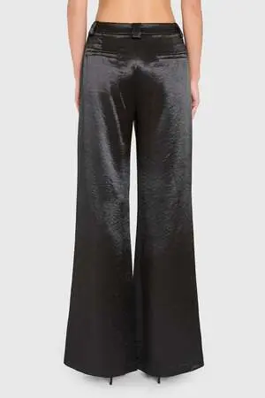 Amanda Uprichard Saddler Hammered Satin Pants