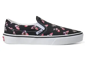 VANS Classic Printed Slip-on Sneakers - Black/white