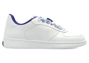 Burberry Terrace Leather Sneakers - White/blue