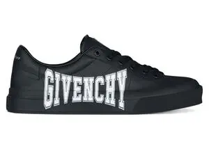 Givenchy City Sport Sneakers With College Print - Black/white