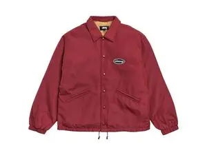 StÜssy Coaches Jacket - Burgundy