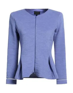 Emporio Armani Jacket In Light Polyester, Viscose, And Elastane
