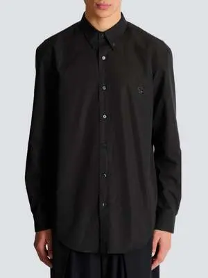 Balmain Cotton Poplin Shirt - Black