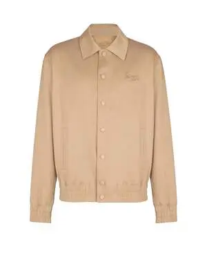 Balmain Cotton Canvas Bomber Jacket - Beige