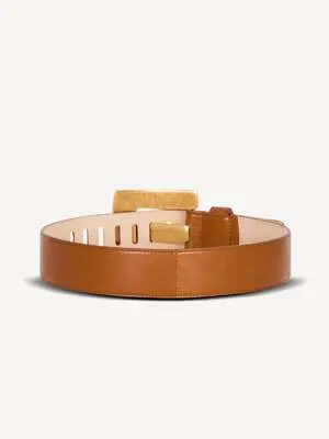 Balmain Anthem Calfskin Leather Belt