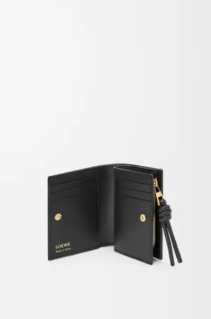 Loewe Knot Compact Wallet In Hagfish - Black