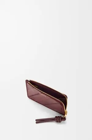 Loewe Knot Coin Cardholder In Hagfish Dark Burgundy