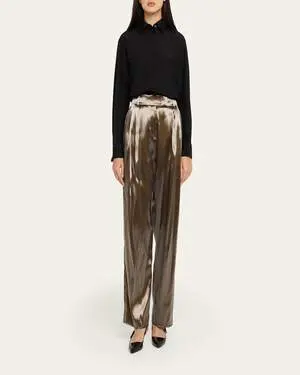 Giorgio Armani Liquid Silk Trousers