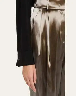 Giorgio Armani Liquid Silk Trousers