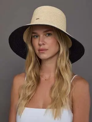 Eugenia Kim Annabelle Wide Brim Straw Sun Hat - Ivory