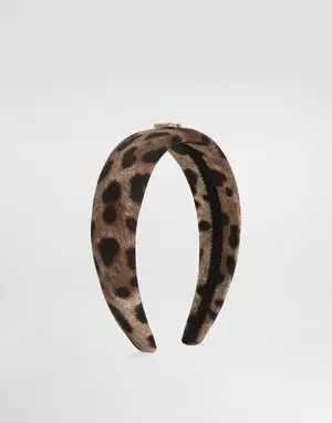 Dolce & Gabbana Leopard- Stretch Drill Headband