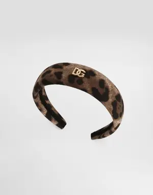 Dolce & Gabbana Leopard- Stretch Drill Headband