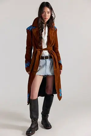 DANCASSAB Barbara Suede Trench