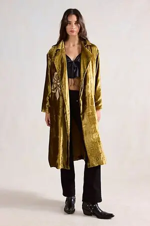 DENIM AND BONE Velvet Duster Jacket
