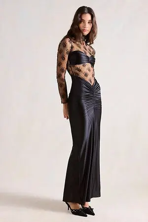 Delfi Jadienne Lace Maxi Dress