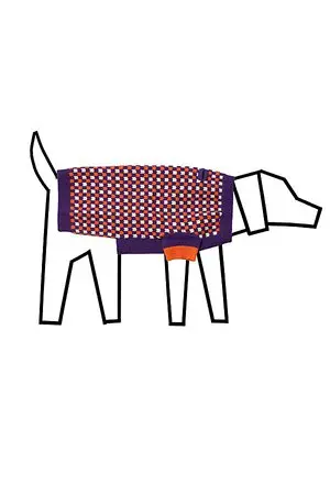 WARE OF THE DOG Check Merino Wool Sweater